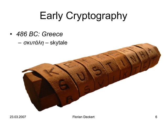 A Brief History of Cryptography | PDF | Information and Network ...