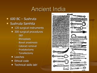 A Brief History Of Surgery | PPT