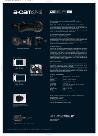A cam sp-16 brochure | PDF