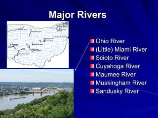 Geographical Features of Ohio | PPT | Geography | Science