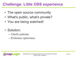 A commercial open source project in Python | PPT