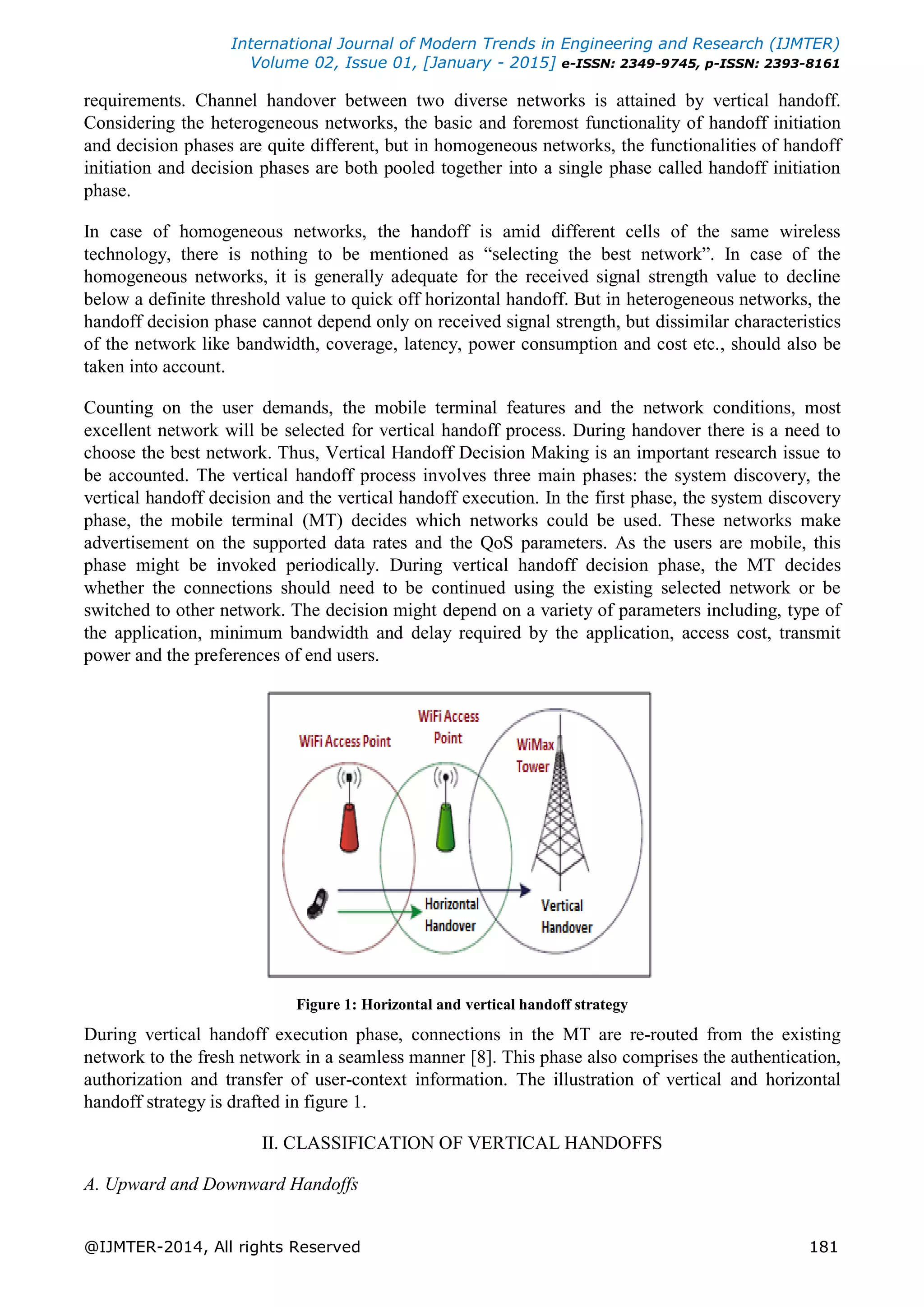 A Comparative Analysis of Vertical Handover Decision Process Algorithms for Next Generation ...