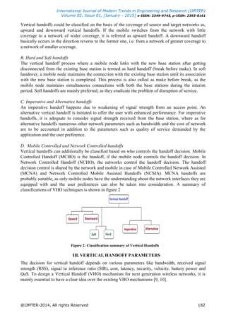 A Comparative Analysis of Vertical Handover Decision Process Algorithms for Next Generation ...