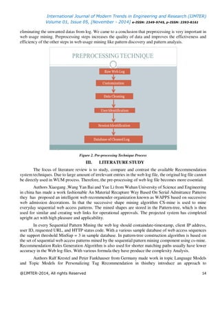 A Comparative Study of Recommendation System Using Web Usage Mining | PDF