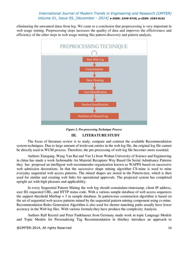 A Comparative Study of Recommendation System Using Web Usage Mining | PDF