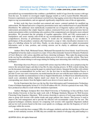 A Comparative Study of Recommendation System Using Web Usage Mining | PDF