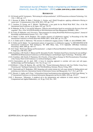 A Comparative Study of Recommendation System Using Web Usage Mining | PDF