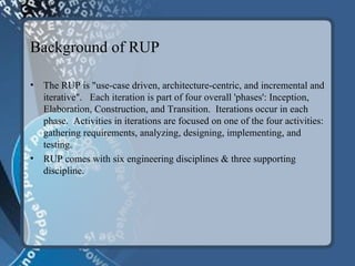 A Comparative study of Rational Unified process( RUP ), Agile ...