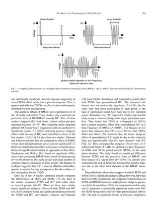 A Comparison of the Analgesic Efficacy of medium-frequency alternating ...