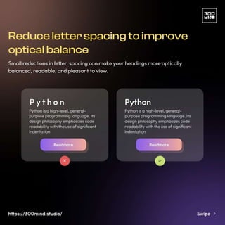 A Complete Guide to Improve Typography in UI Design. | PDF