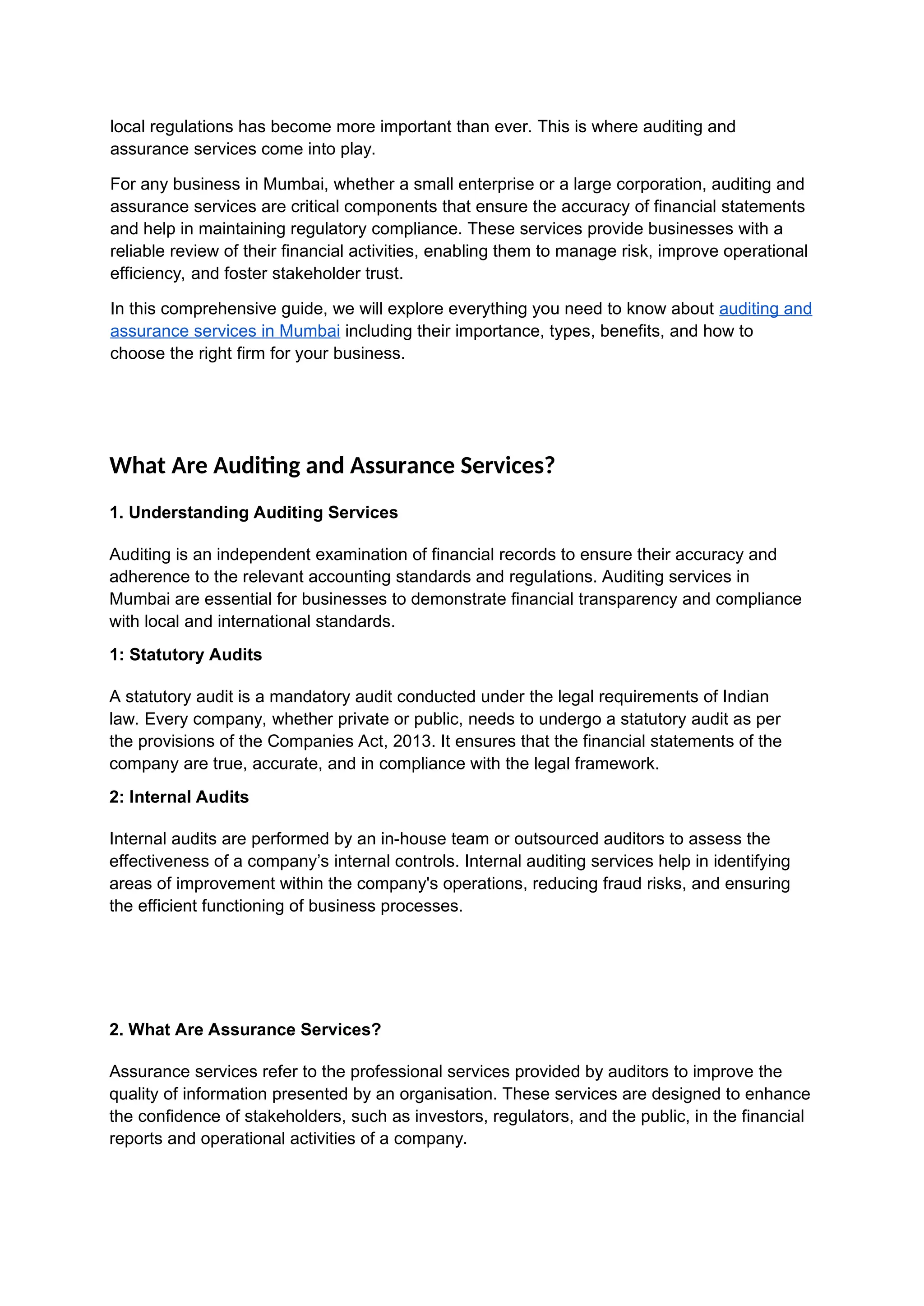 A-Comprehensive-Guide-to-Auditing-and-Assurance-Services-in-Mumbai | PDF