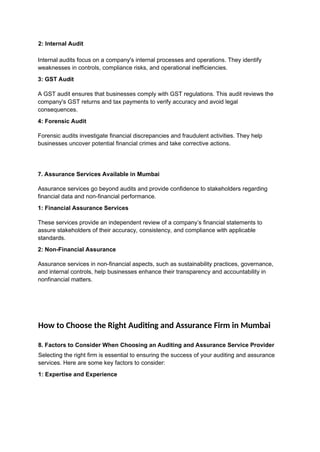 A-Comprehensive-Guide-to-Auditing-and-Assurance-Services-in-Mumbai | PPT