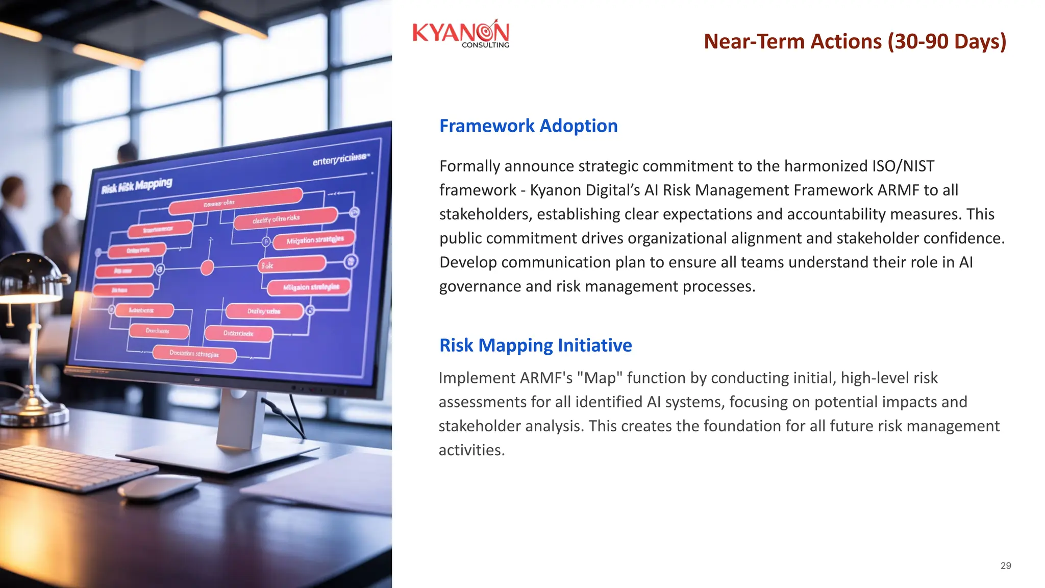 AI Risk Assessment & Actions Report by Kyanon Digital | PDF