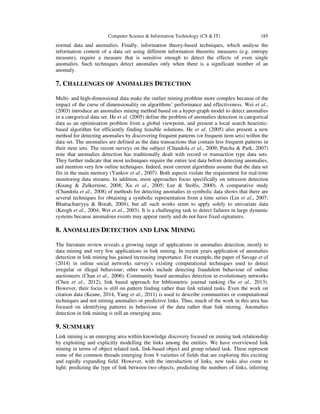 A comprehensive survey of link mining and anomalies detection | PDF