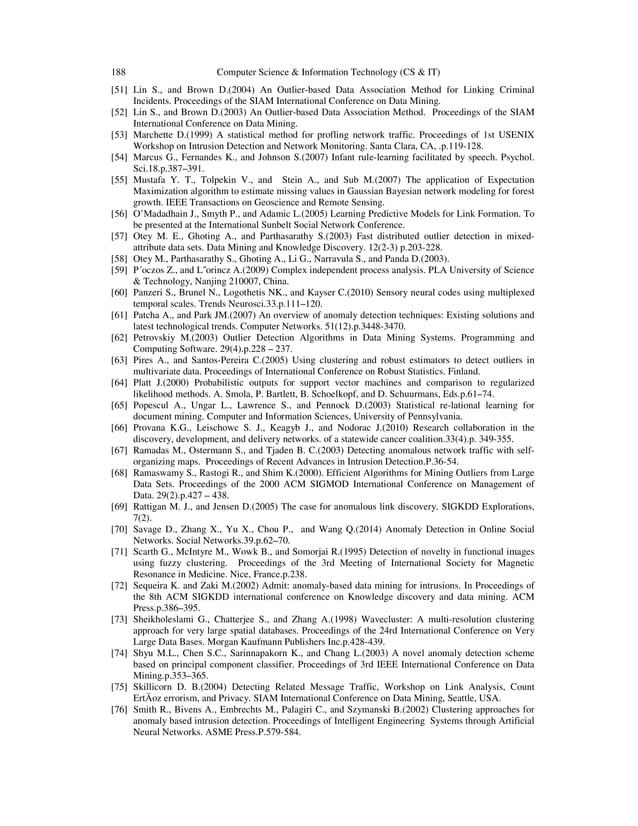 A Comprehensive Survey Of Link Mining And Anomalies Detection Pdf
