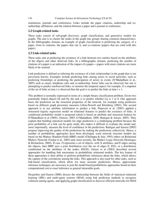 A comprehensive survey of link mining and anomalies detection | PDF