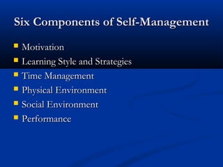 A course-in-self-management | PPT