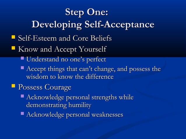 A course-in-self-management | PPT