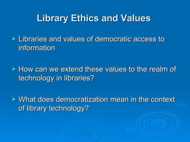 A Critical Theory of Library Technology: Libraries & Electronic ...