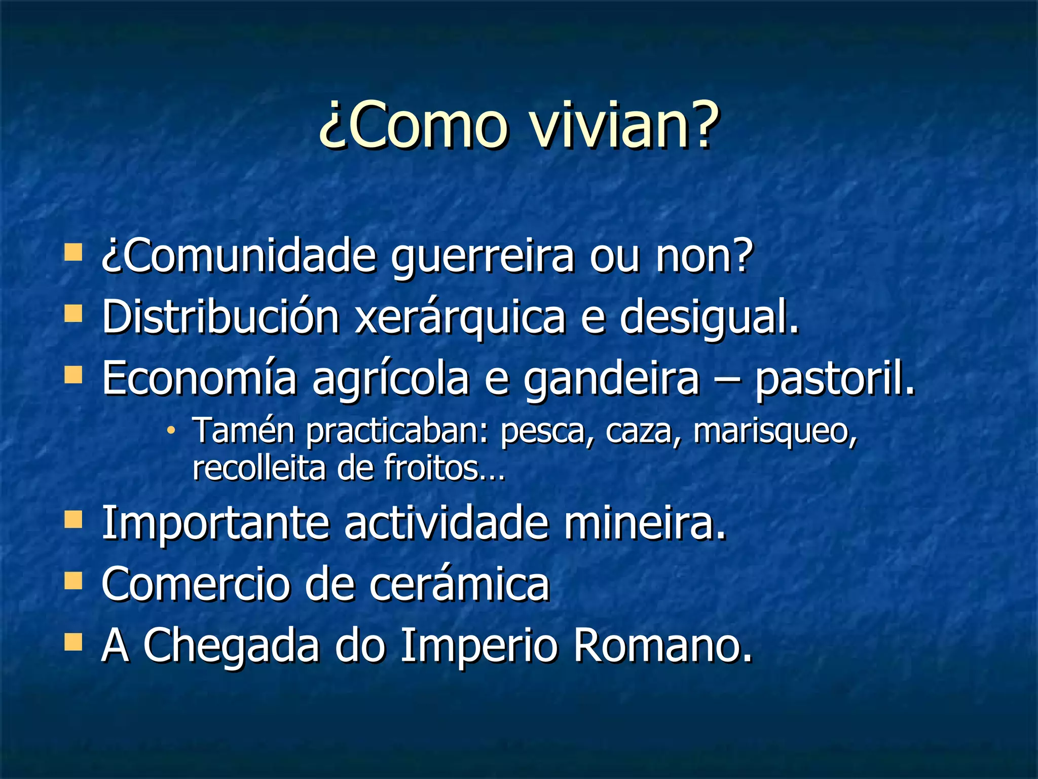 A Cultura Castrexa | PPT