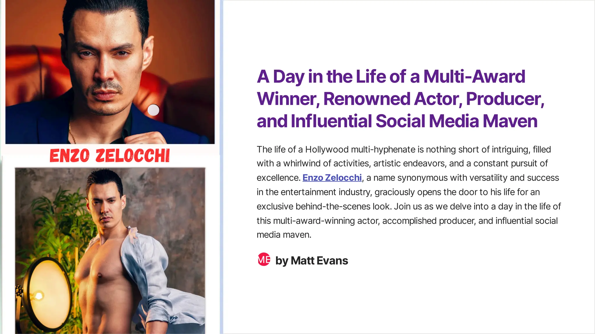 A Day in the Life of a Multi-Award Winner, Renowned Actor, Producer ...