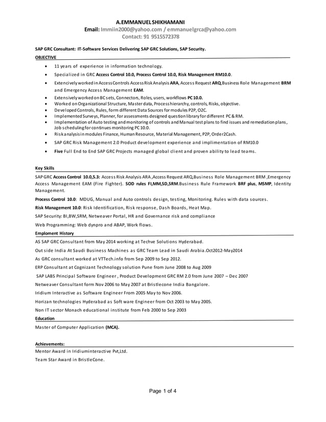A emmanuel-sap-grc- consultant ( ac,pc,rm) resume-sf | DOCX