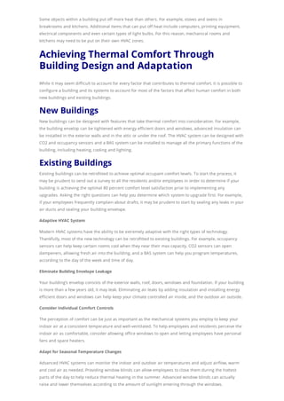 A facilities managers guide to achieving adaptive thermal comfort for ...