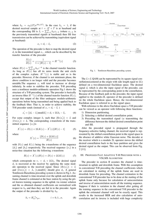 A fast-adaptive-tomlinson-harashima-precoder-for-indoor-wireless-communications | PDF | Digital ...