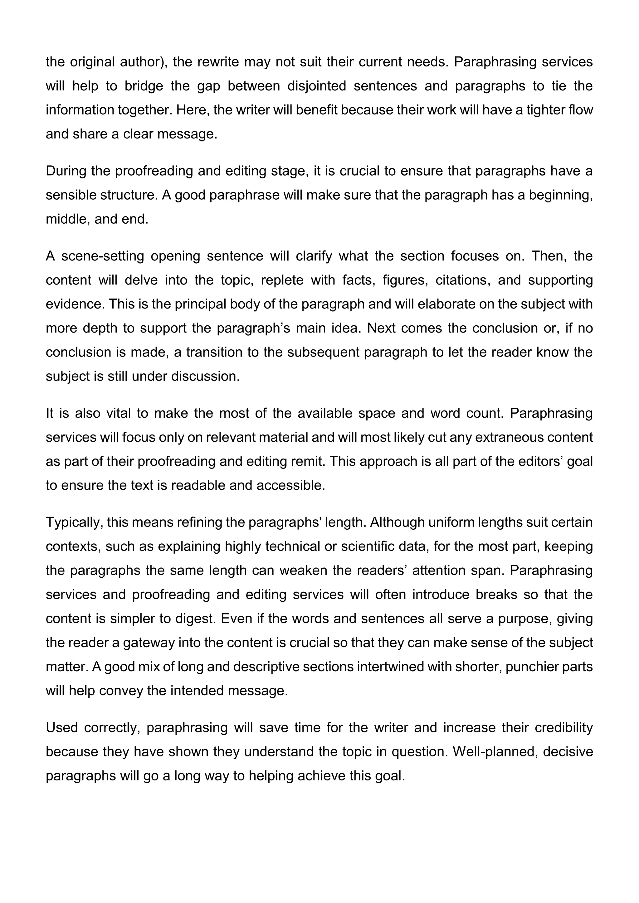 A Few Key Things to Remember About Writing Strong Paragraphs | PDF