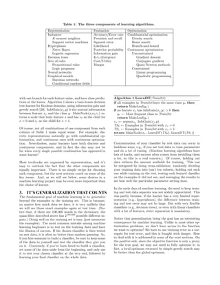 A Few Useful Things to Know about Machine Learning | PDF