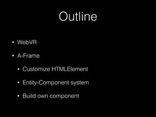Introduction to A-Frame | PDF