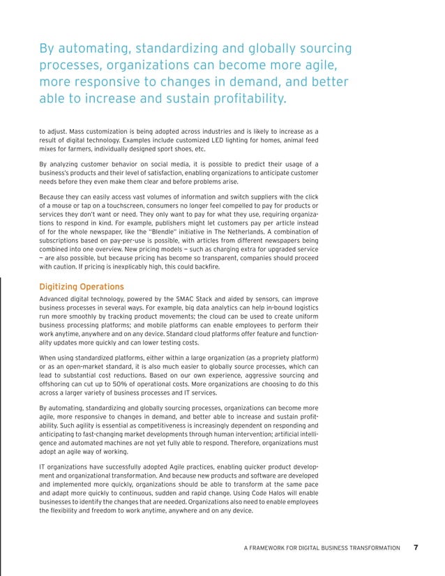 A Framework for Digital Business Transformation | PDF