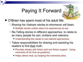 A. Glass, Tim O'Brien Slide Show | PPT