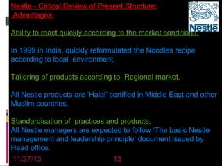 critical-review-on-nestle-organisational-structure | PPT