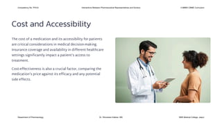 Interactions Between Pharmaceutical Representatives and Doctors: As per ...