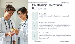 Interactions Between Pharmaceutical Representatives and Doctors: As per ...