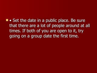 A Guide On Dating Safely | PPT