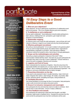 A Guide To A Good Deliberative Event | PDF | Business Expos ...