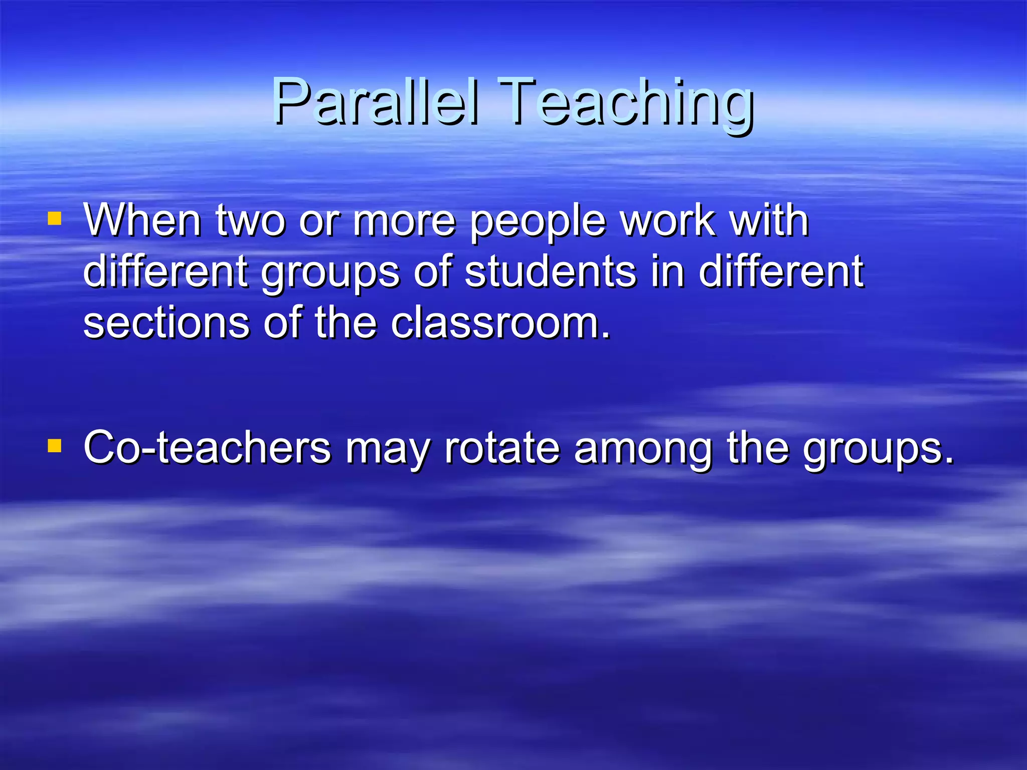 A Guide To Co Teaching | PPT