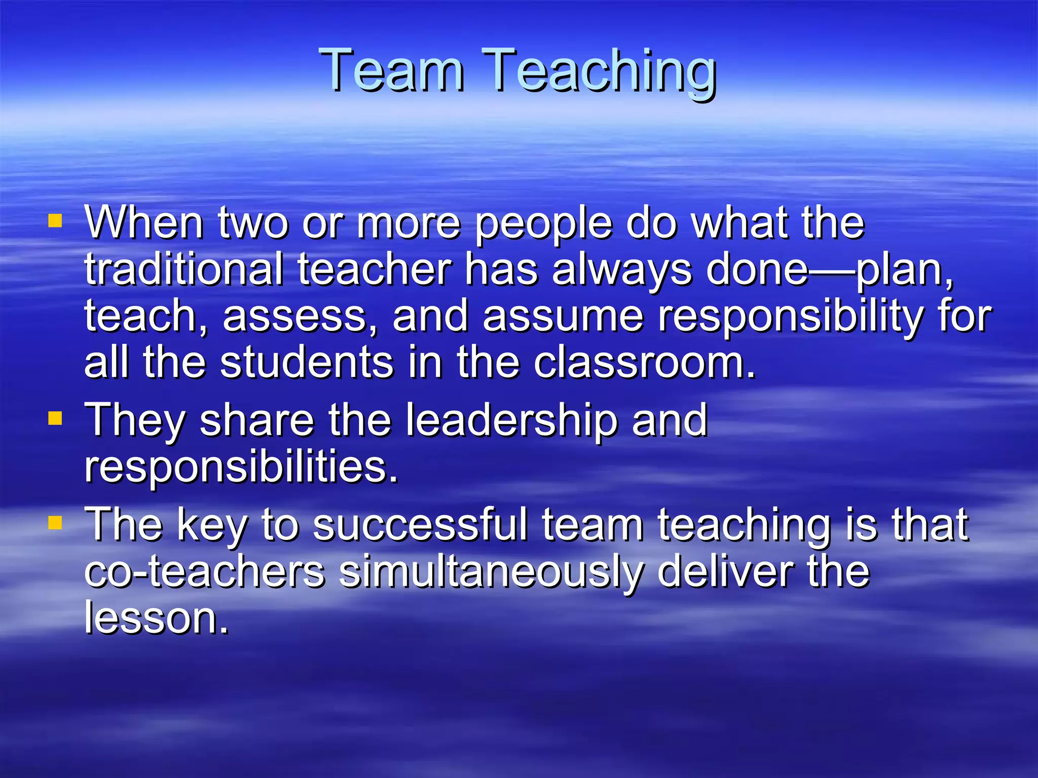 A Guide To Co Teaching | PPT