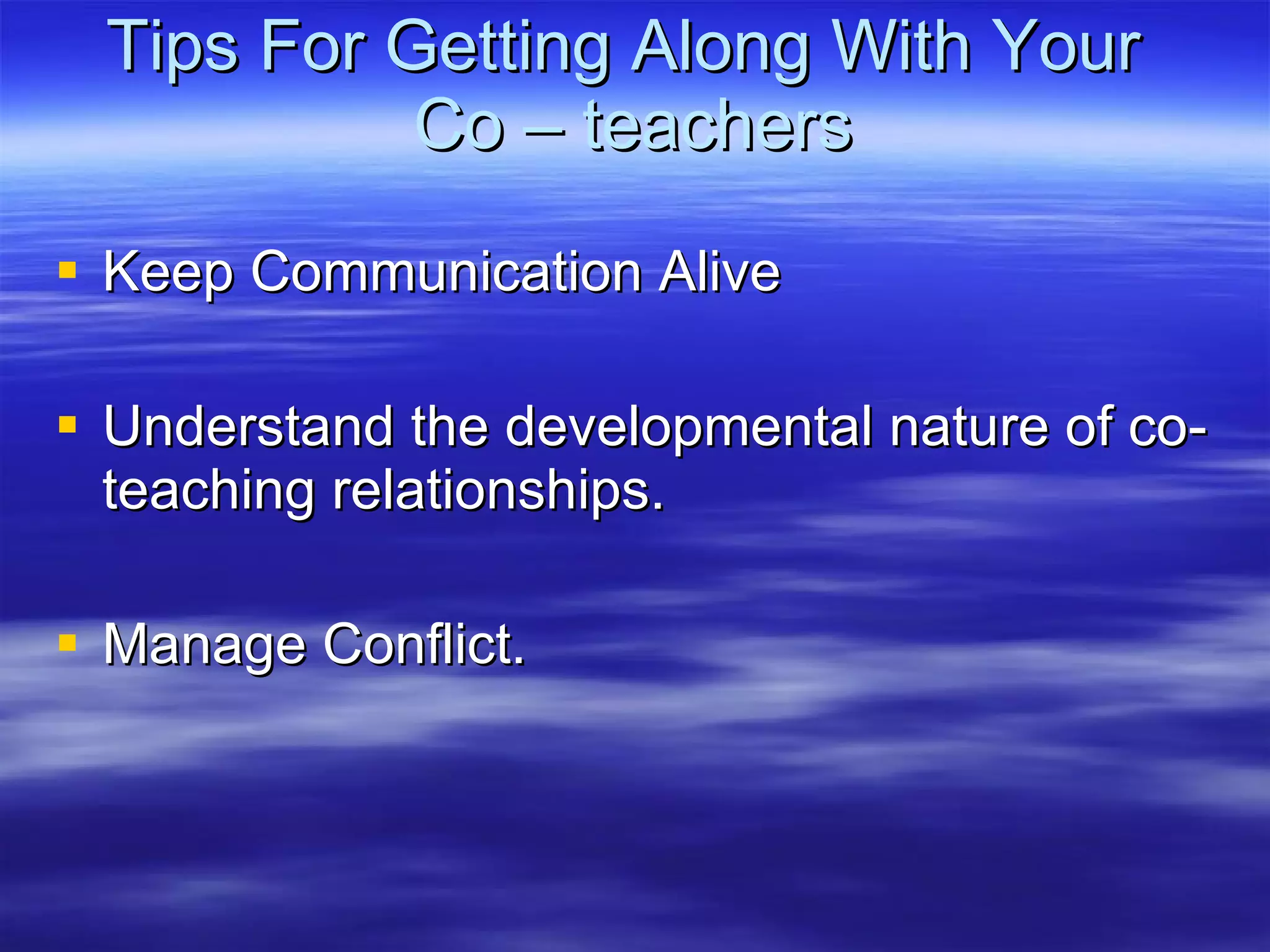 A Guide To Co Teaching | PPT | Homework and Study | Education