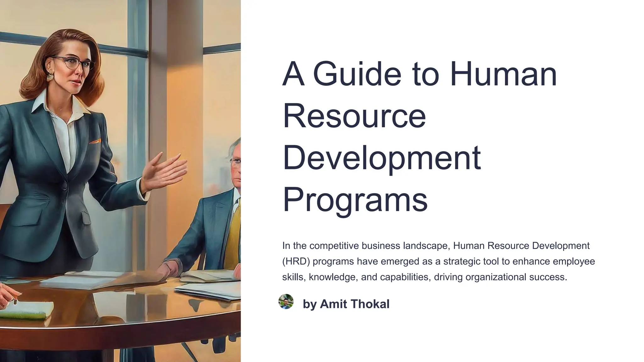 A Guide to Human Resource Development Programs | PPT