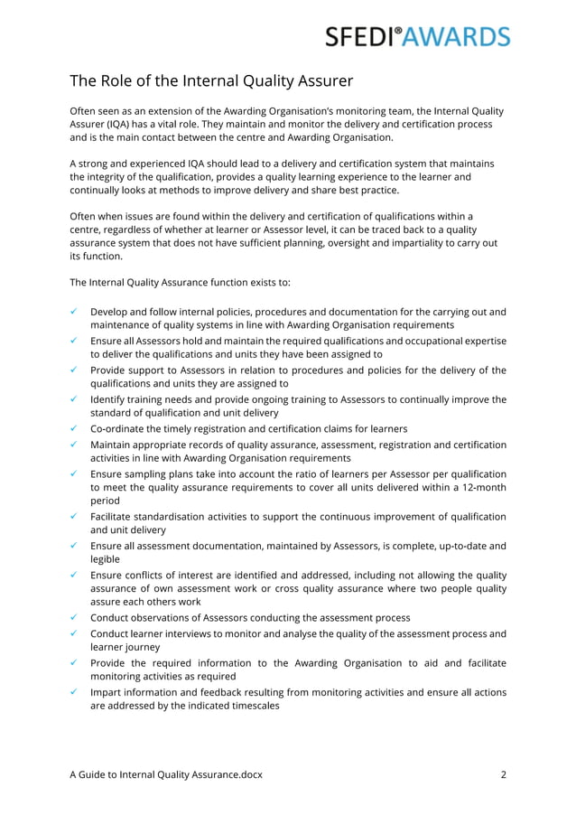 A guide-to-internal-quality-assurance | PDF | Educational Assessment ...