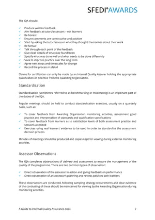 A guide-to-internal-quality-assurance | PDF | Educational Assessment ...