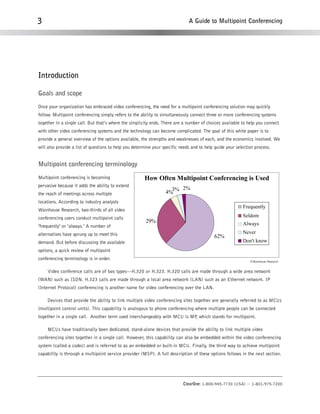 A Guide to Multipoint Conferencing | PDF | Web Conferencing | Computer Software and Applications