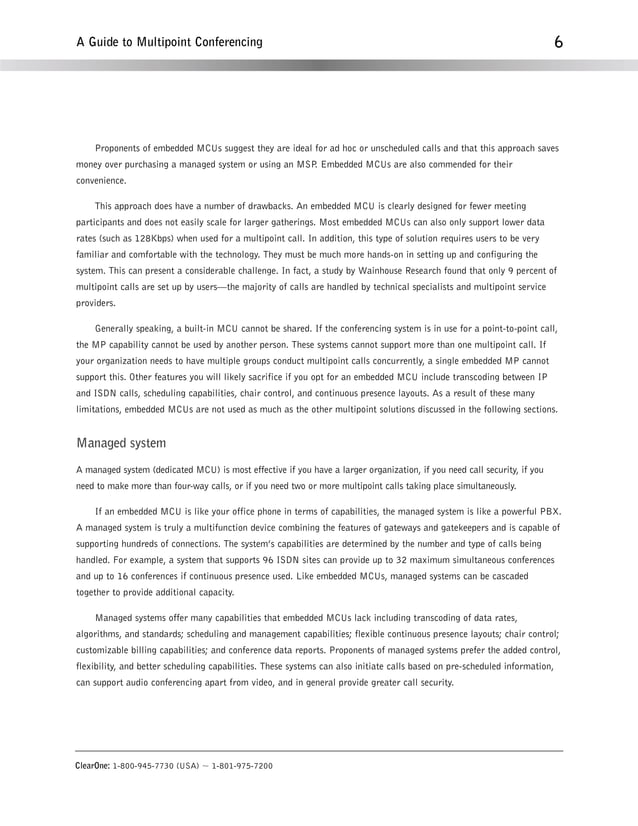 A Guide to Multipoint Conferencing | PDF | Web Conferencing | Computer Software and Applications