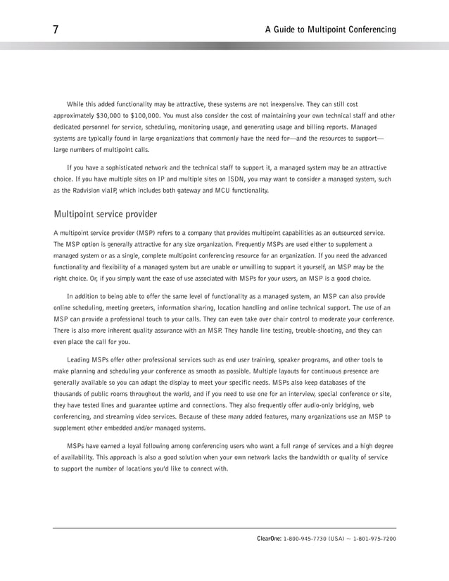 A Guide to Multipoint Conferencing | PDF | Web Conferencing | Computer Software and Applications