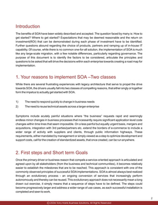 A Guide to SOA Implementation | Torry Harris Whitepaper | PDF