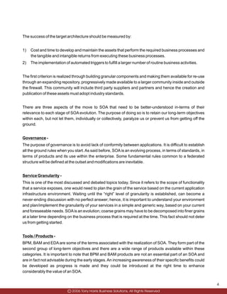 A Guide to SOA Implementation | Torry Harris Whitepaper | PDF
