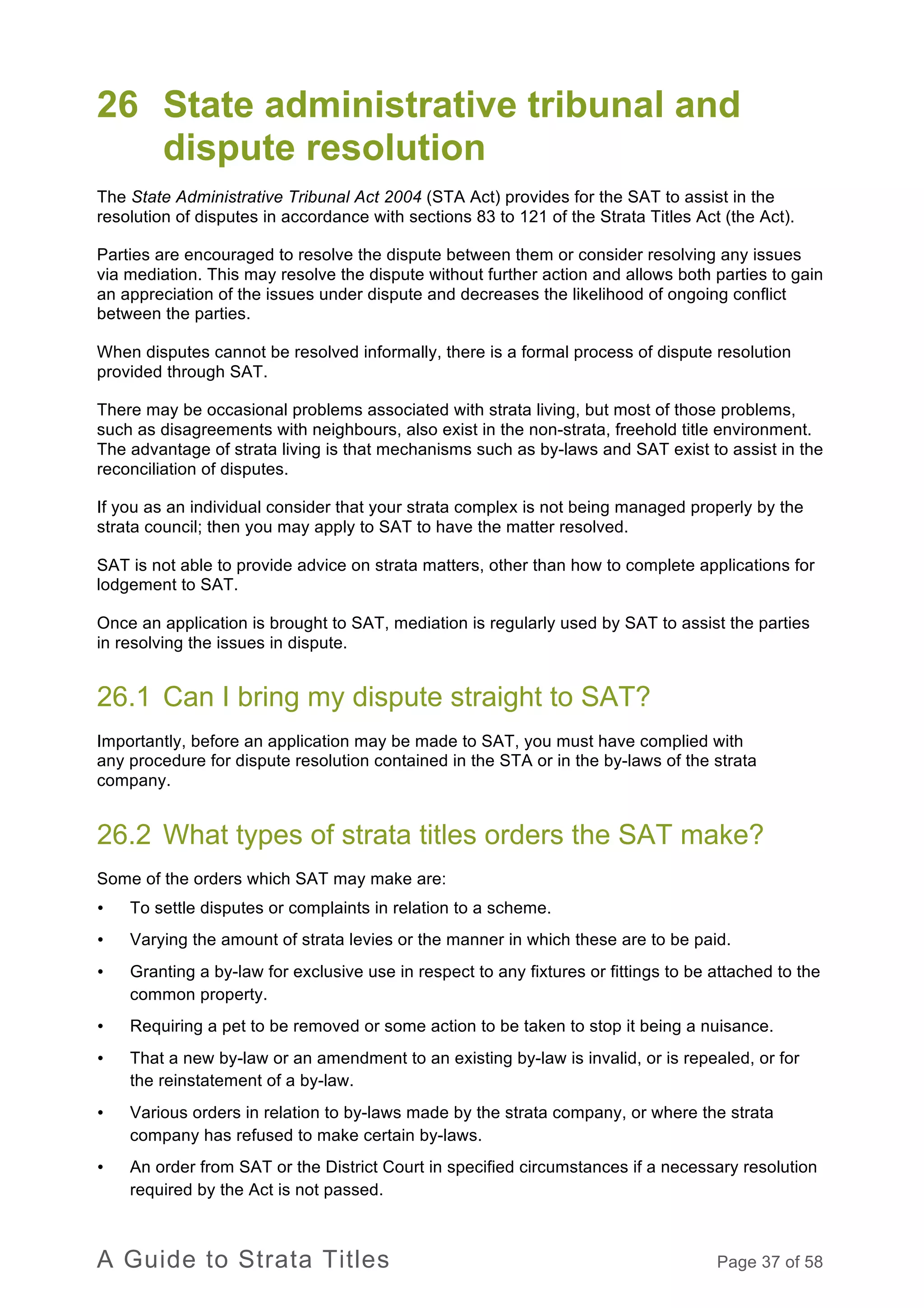 A Guide to Strata Titles in WA | PDF